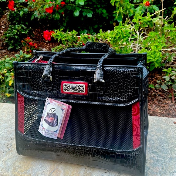 Brighton | Dog | Brighton Pet Carrier Black And Red Leather Never Used ...